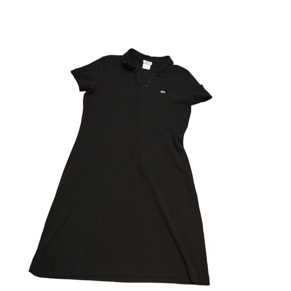 Lacoste | Dresses | Lacoste Black Polo Style Dress 44 Or Large | Poshmark